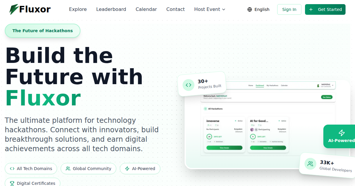 Fluxor | Hackathon Platform
